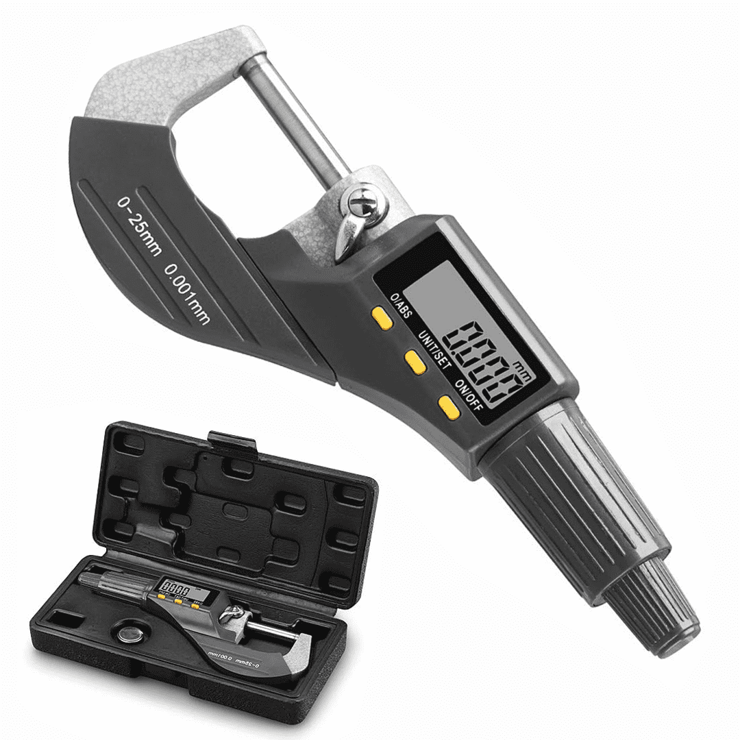 Digital Micrometer, Professional Inch/Metric Measuring Tools 0.00005"/0 ...